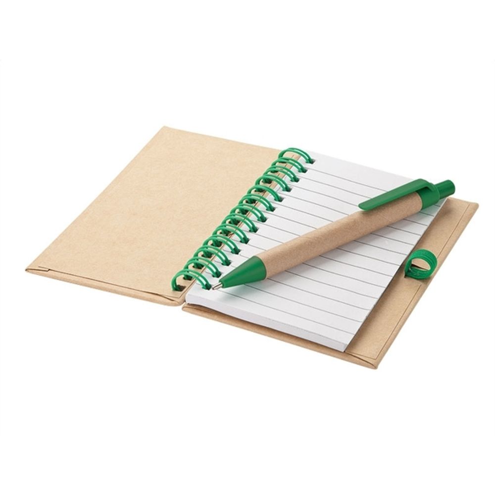 Custom Recycled Notebook and Pen | Order-card.com | SKU# 585