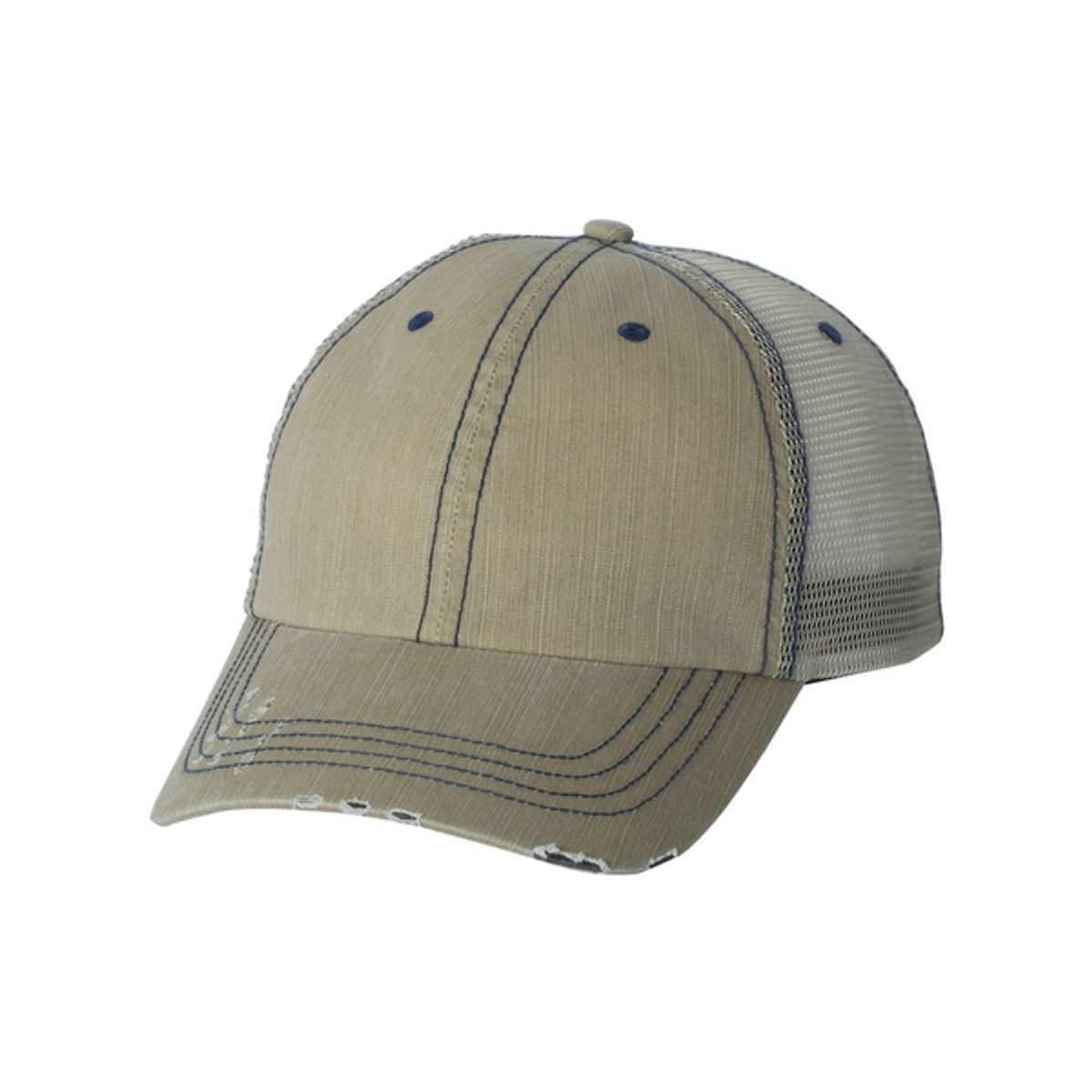 Mega Cap - Herringbone Unstructured Trucker Cap | Order-card.com | SKU ...