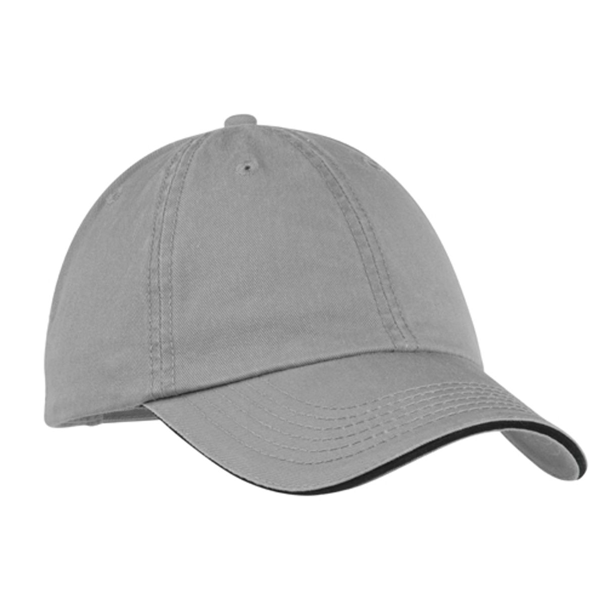 Port and Company Washed Twill Sandwich Bill Cap - Dark/All | Order-card ...