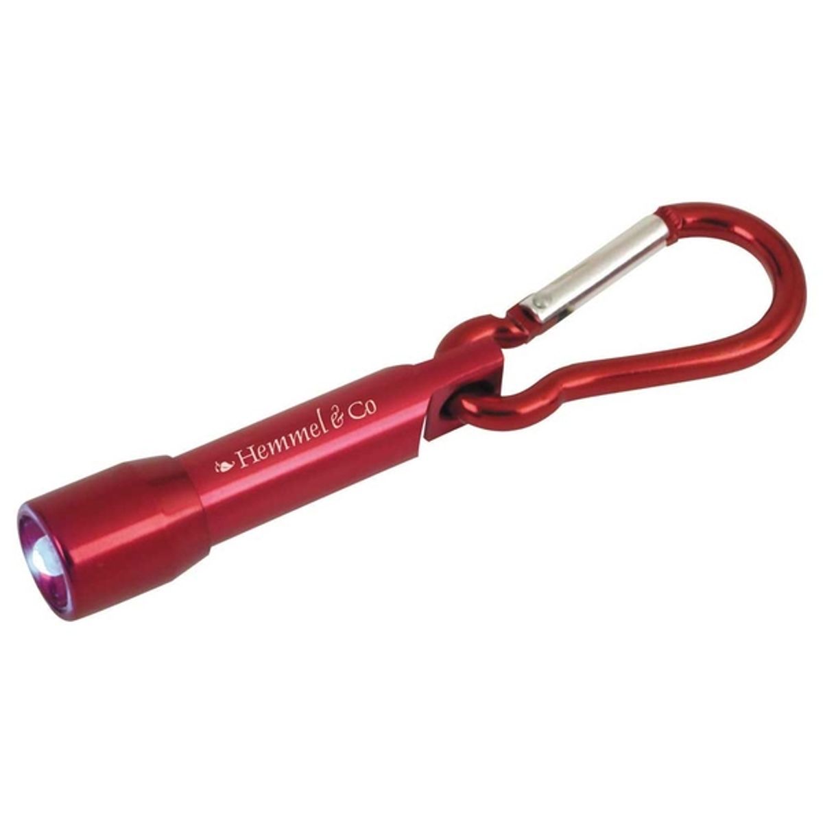 Metal Flashlight With Carabiner | Order-card.com | SKU# 3262
