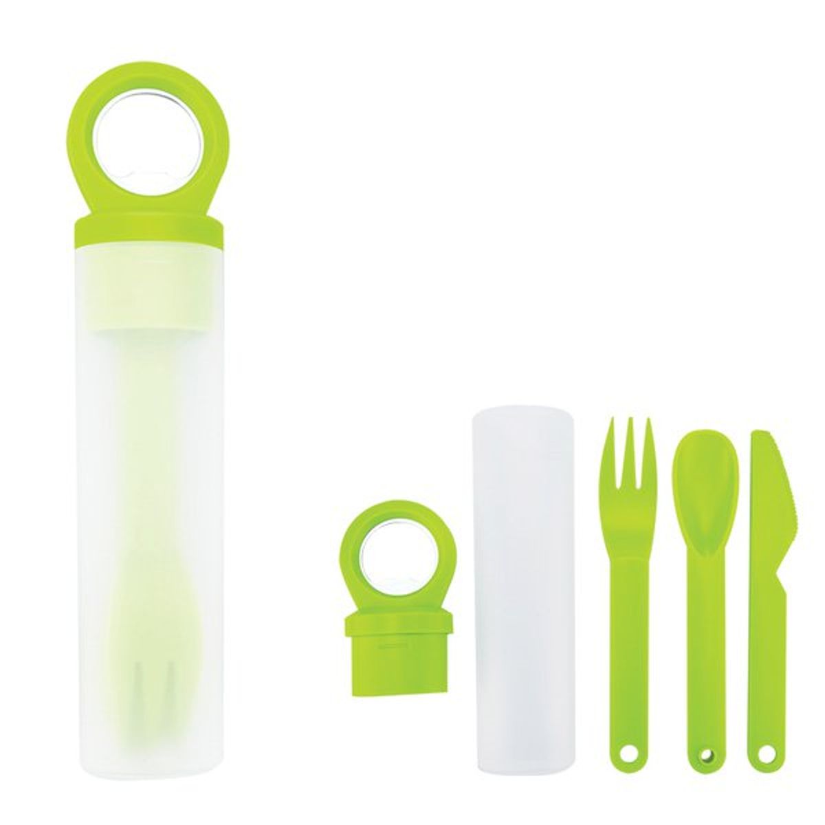 Plastic Utensil Set with Bottle Opener | Order-card.com | SKU# 4121