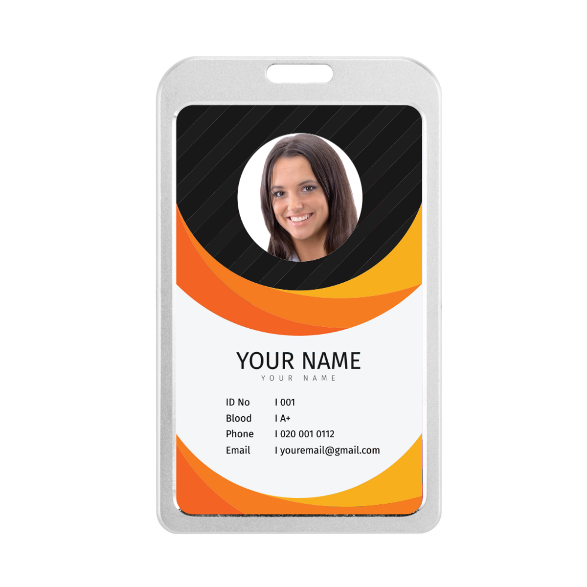 Aluminium Badge Holders | Order-card.com | SKU# 22