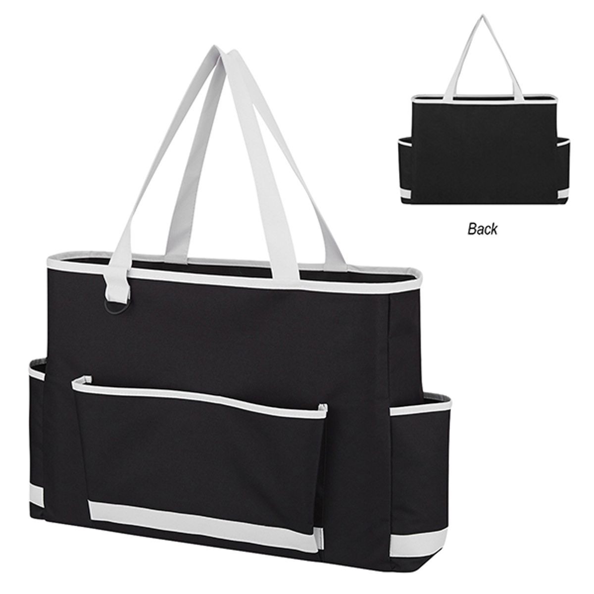 Custom Tri Pocket Tote Bag | Order-card.com | SKU# 189