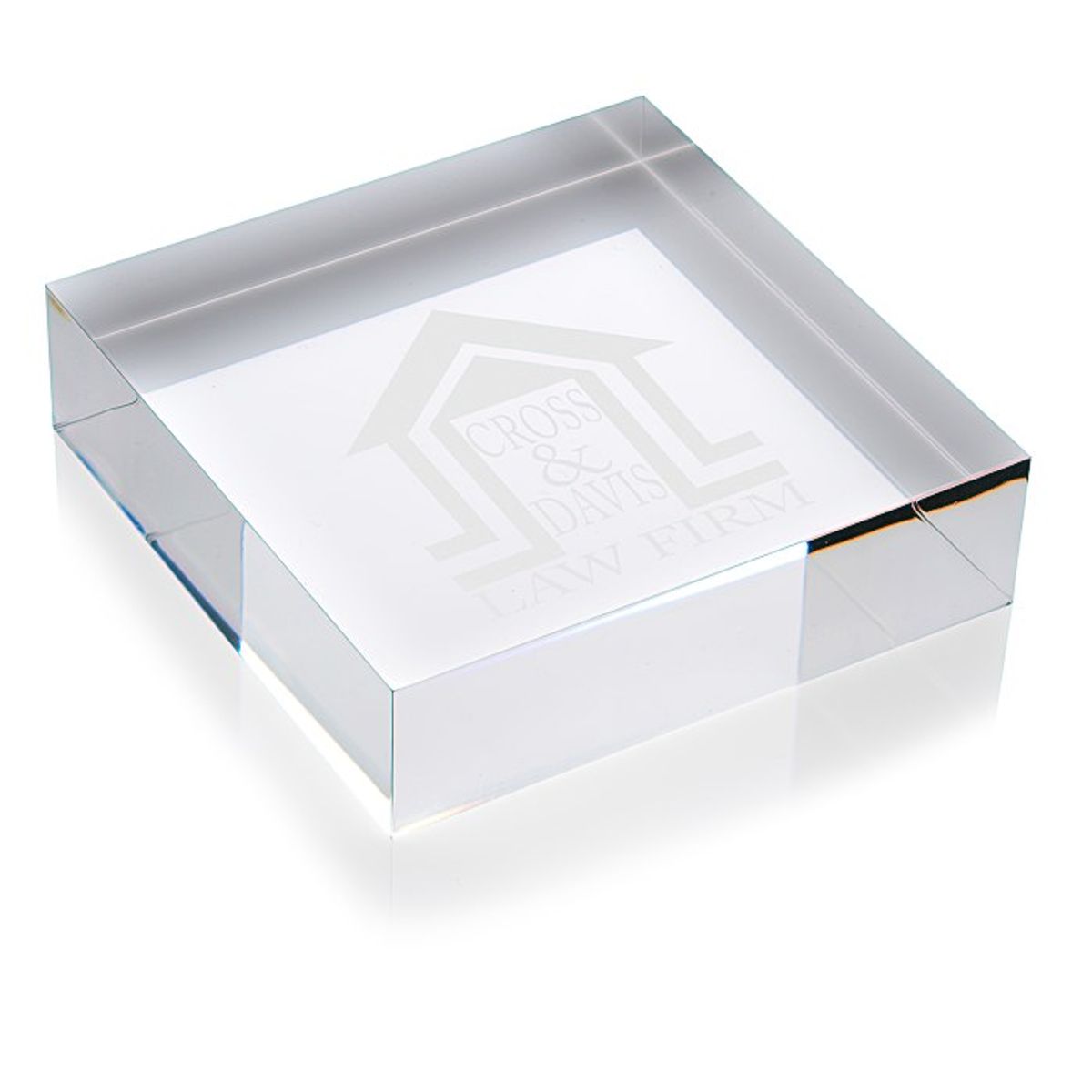 Square Acrylic Paperweight | Order-card.com | SKU# 5408