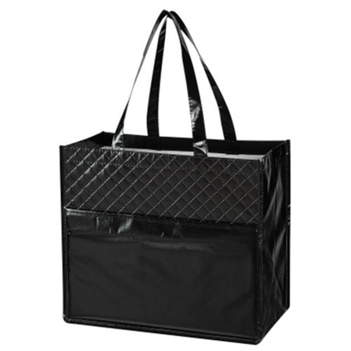 Custom Quilted Laminated Diamond Tote Bag | Order-card.com | SKU# 295