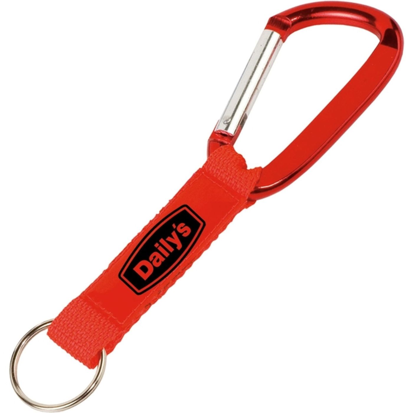 Key Tag Carabiner With Strap and PVC Patch | Order-card.com | SKU# 3261