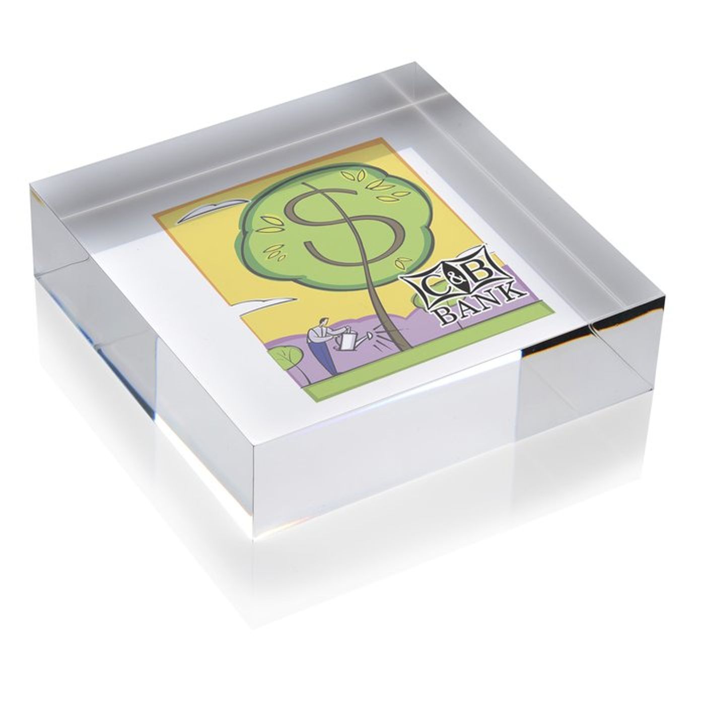 Square Acrylic Paperweight - Full Color | Order-card.com | SKU# 5419
