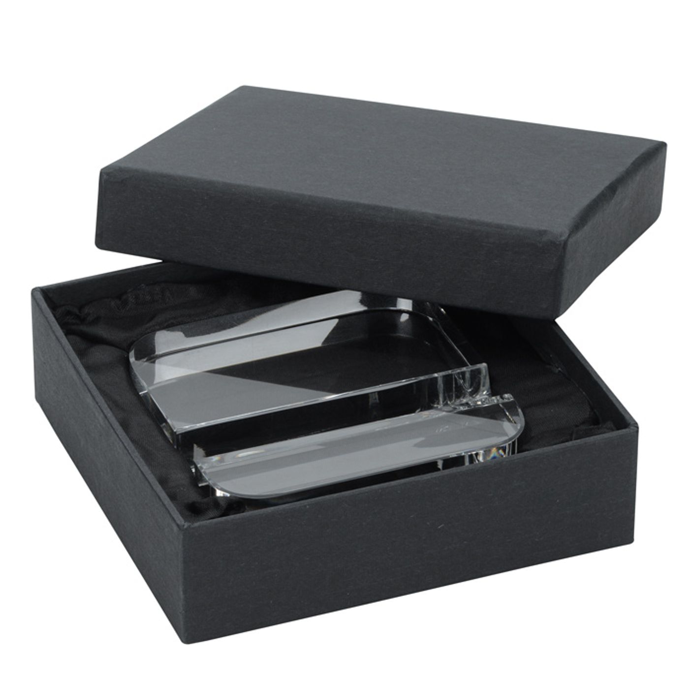 Crystal Paperweight Phone Stand - Square | Order-card.com | SKU# 5438