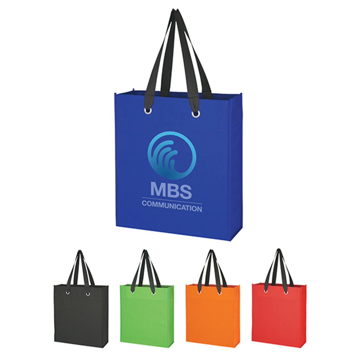 Custom Non-Woven Grommet Tote Bag | Order-card.com | SKU# 148