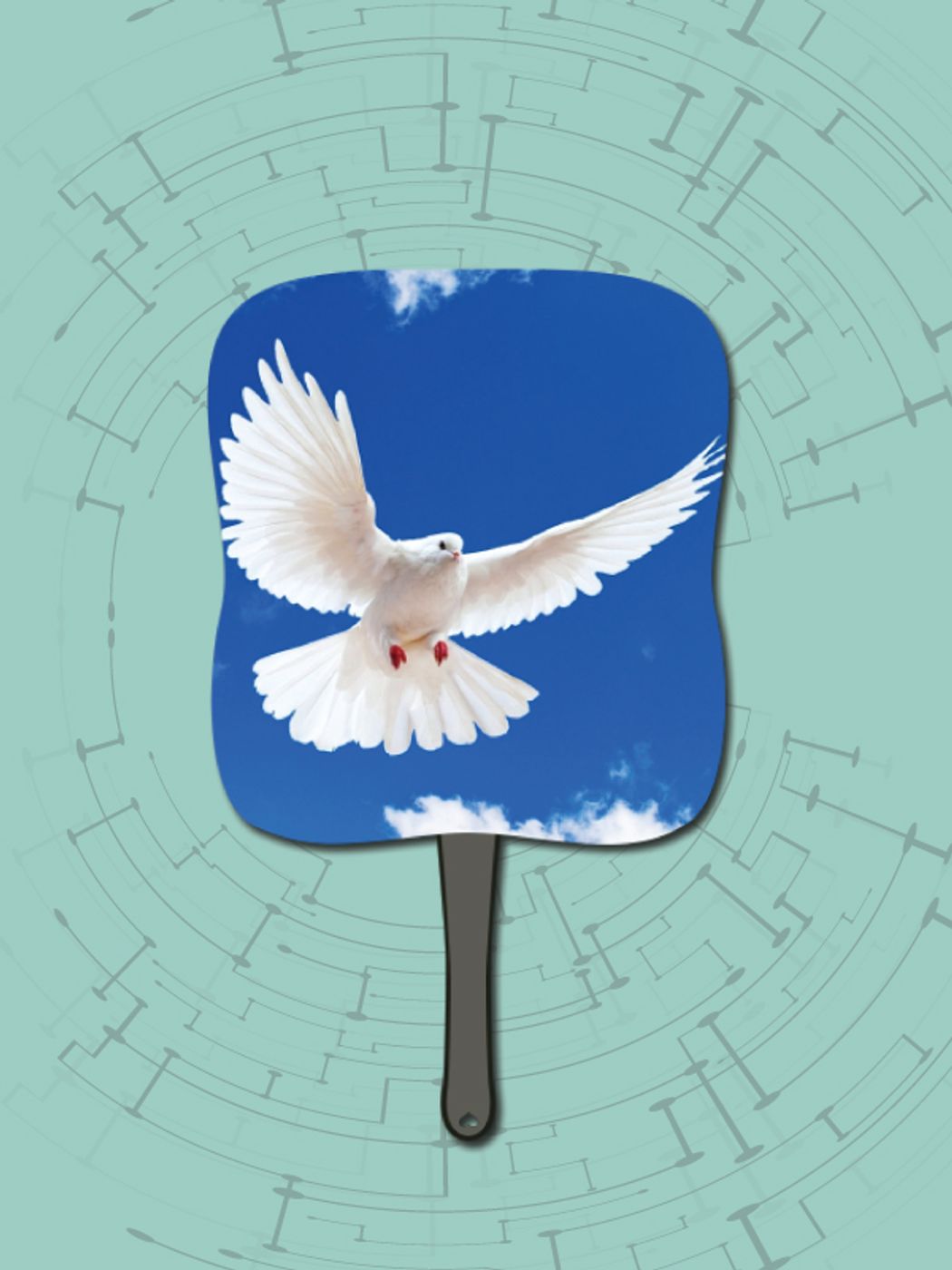 Palm Hand Fans | Order-card.com | SKU# 374