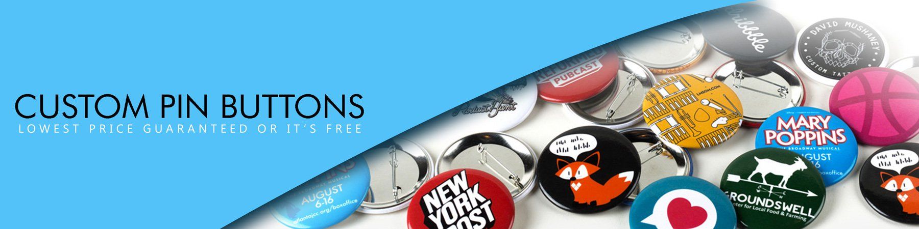 Custom Pin Buttons | Pin Buttons | Promotional Buttons: Order-card.com